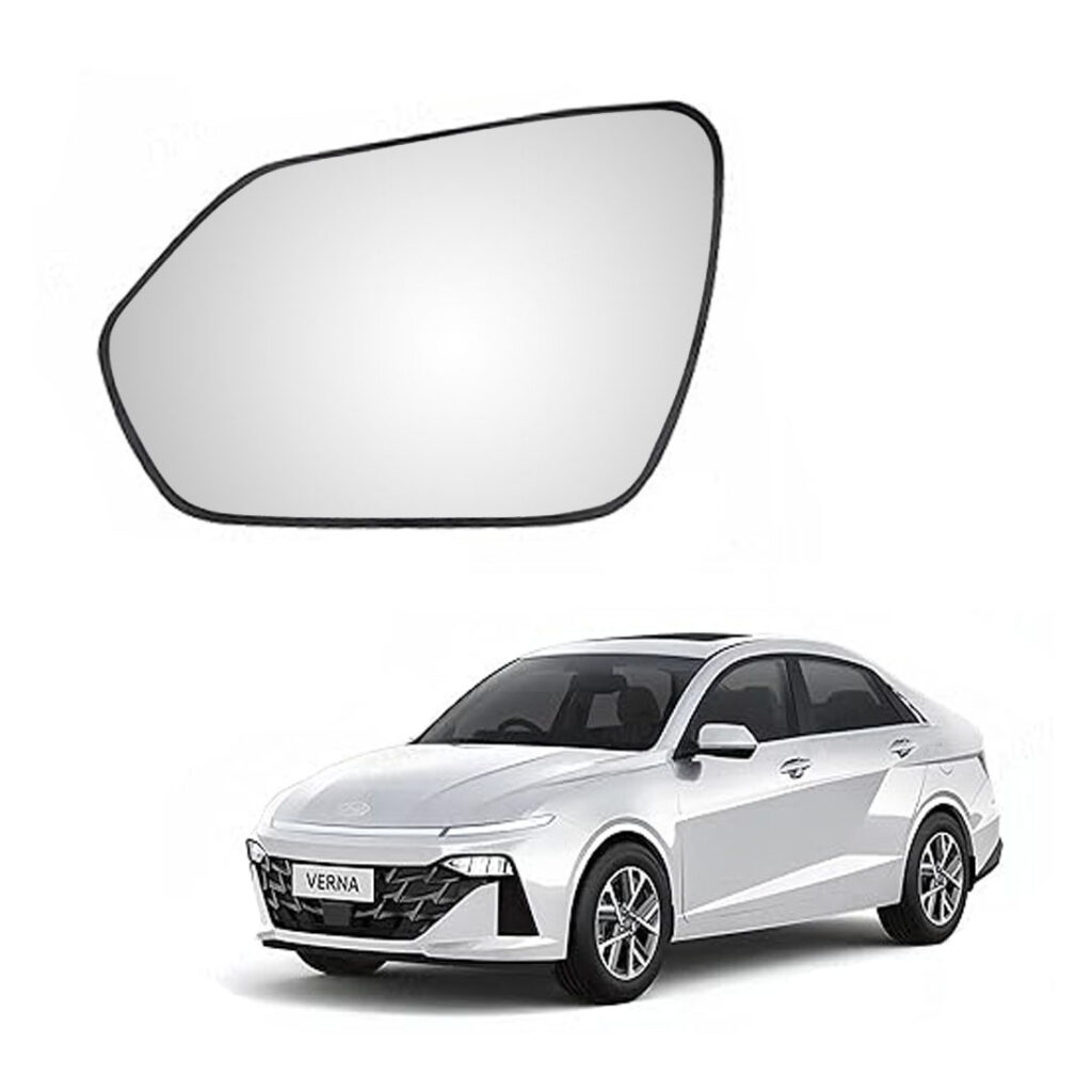 ORVM Left Side Rear View Mirror Glass for Hyundai Verna 2023-2025 Model ...